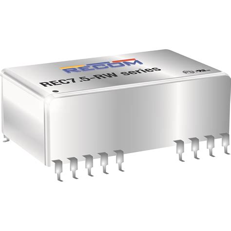 RECOM Power, Inc. REC7.5-2405SRW/H2/A/M/SMD DC-DC Converter, SMD 2kV reg 2:1, 7.5W,5V, 1500mA ...