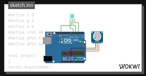 Rgb Ile Pwm Kontrol Wokwi Esp32 Stm32 Arduino Simulator