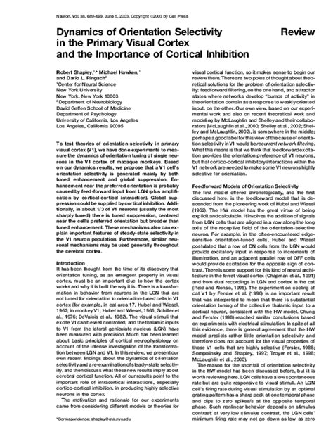 Pdf Laminar Processing Of Stimulus Orientation In Cat Visual Cortex Luis Miguel Macera