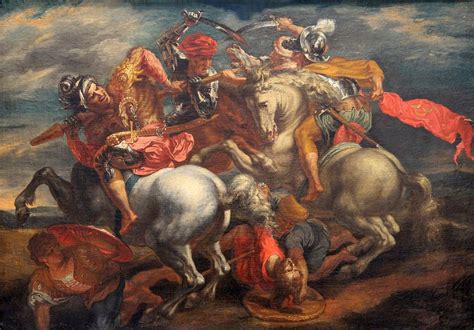 The Battle Of Anghiari By Leonardo Da Vinci Fine Art Print