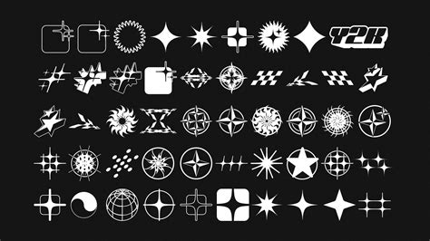 Y2k Shapes And Vectors Pack 20 Graphic Design Fonts Graphic Design
