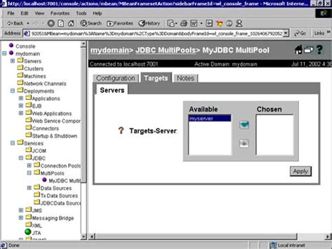 multipool sams teach yourself bea weblogic server 7 0 in 21 days