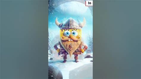 Spongebob Characters In Viking Style Ai Shorts Spongebob Spongebobshorts Vikings Aiart
