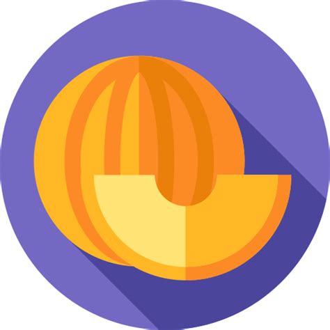 Melon Flat Circular Flat Icon