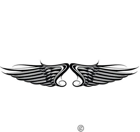 검은 날개 벡터 이미지 Ai Eps Uidownload