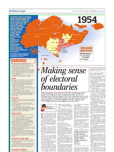 Making Sense Of Electoral Boundaries Singapore Government