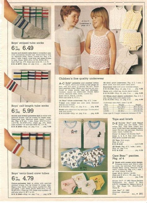 80s Vintage Catalog Girls Bras Panties Tights Photo Pages Ads