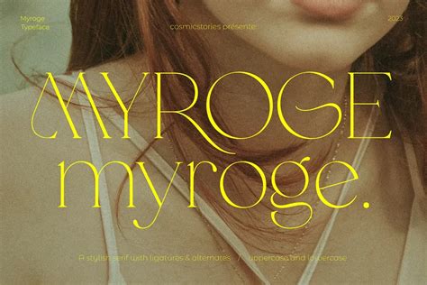 myroge free elegant and fragile serif font free ui resources
