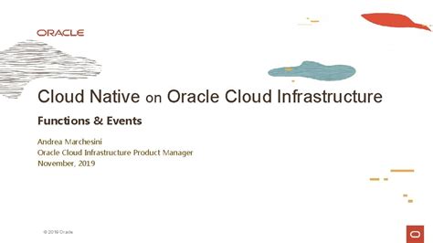 Cloud Native On Oracle Cloud Infrastructure Functions Events