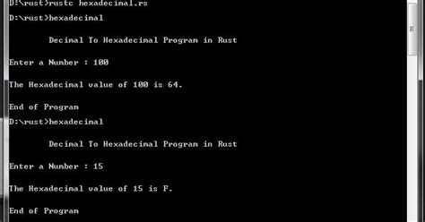 Free Programming Source Codes and Computer Programming Tutorials: Decimal To Hexadecimal ...