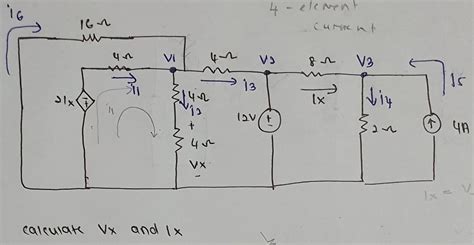 Solved Calculate Vx And X Chegg Com
