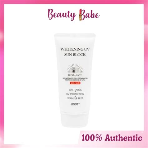 Jigott Whitening UV Sun Block SPF50 /PA 70ml [Beauty Babe] | Lazada
