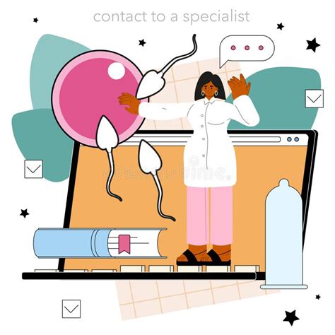 Sexual Education Online Service Or Platform Sexual Health Lesson Stock