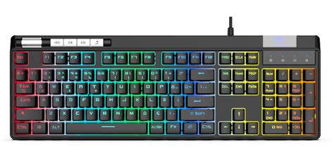 China Full Size Macro Mechanical Keyboard With Rotary Knob On Global Sources Gaming Keyboard RGB