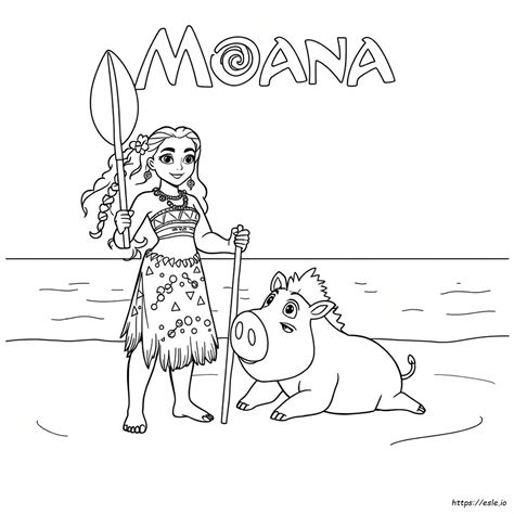 Moana És Pua Kifestő