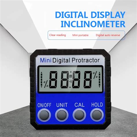 Medidor De Ngulo De Nivel Digital Inclin Metro Digital De 360 Con Base