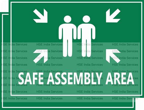 Hse India Services Safe Assembly Area Sign Board In One Language