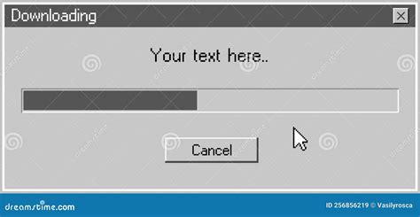 retro progress bar download vintage page window vector ui progress bar