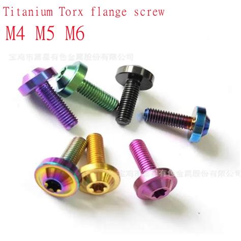 1pc Titanium Screw M4 M5 M610152025303540 Tc4 Gr5 Titanium Torx