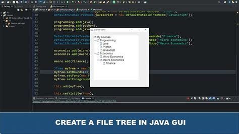 java gui tutorial 53 creating a tree in java gui using jtree class