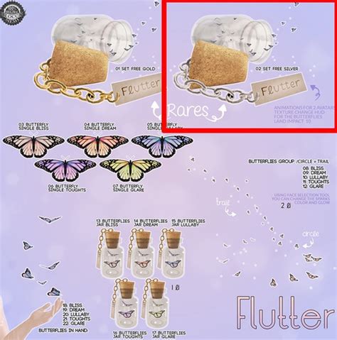 Second Life Marketplace 02 Flutter Setting Free Silver Box Cubic