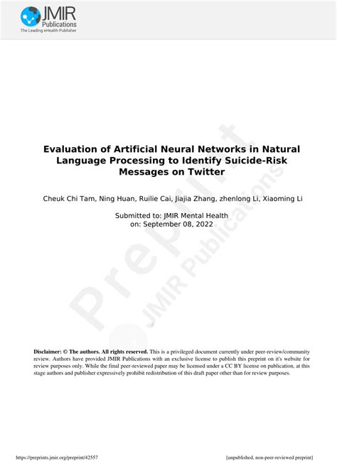 pdf evaluation of artificial neural networks in natural language
