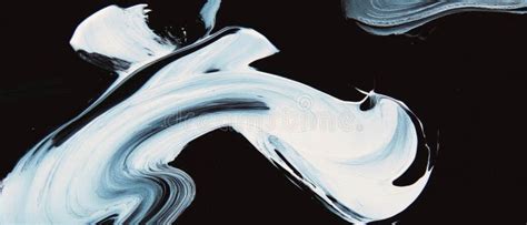 Creative Brushstrokes Blend Into Abstract Shapes On A Dark Background