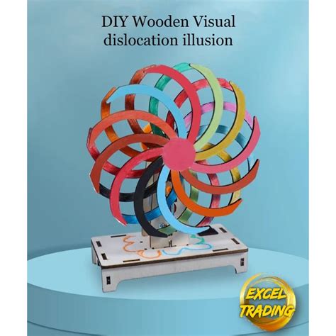 Sains Rbt Diy Wooden Visual Dislocation Illusion Stem Educational