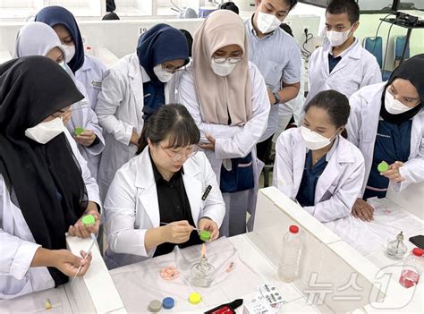 대구보건대 인니 대학서 교합면 해부학 시범교육 실시