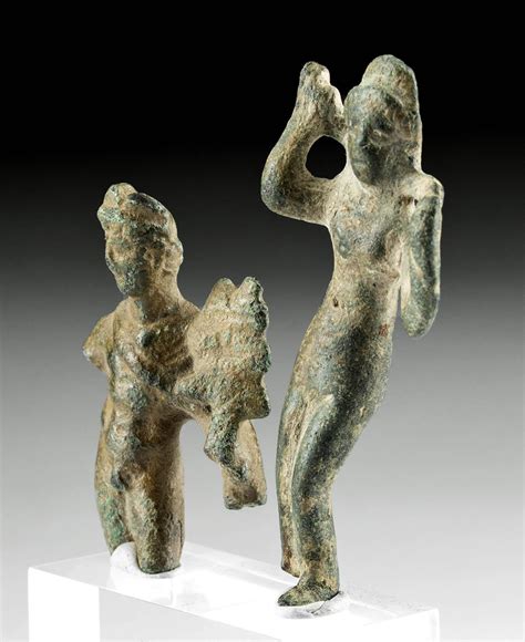 Sold Price 2nd C Roman Bronze Figures Mercury And Venus December 4