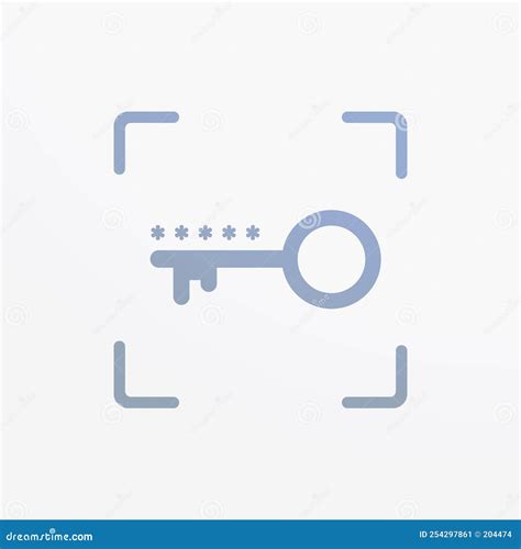 Biometric Authentication Password Free Security Vector Icon Single