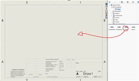 SOLIDWORKS Drawing Note Favorite With This Name Already Exists In This Document