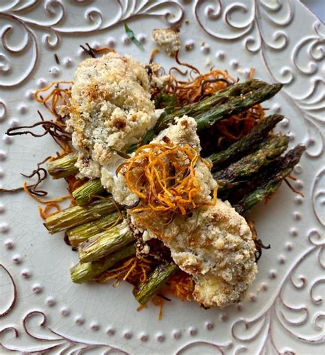 Cod Almondine With Shoestring Sweet Potato Fries Sweet Potato Fries