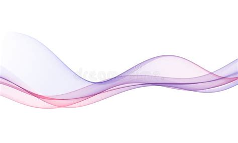 Abstract Purple And Pink Waves Flow Gracefully On A White Background Creating A Soft And