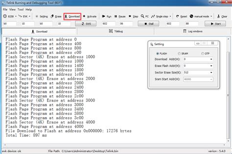 Burning And Debugging Tools For All Series Telink Wiki
