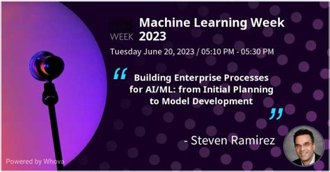 Steven Ramirez On Linkedin Mlweek Ai Machinelearning