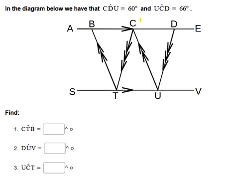 Solved In The Diagram Below We Have That Cdu60° ﻿and