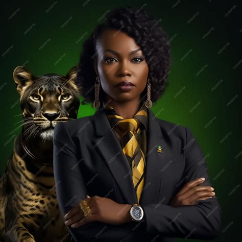 Premium Ai Image Portrait Of A Female Entrepreneur From Gabon With