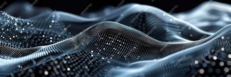 Premium Photo Metallic Wave Abstract 3d Mesh Formed By Interlocking