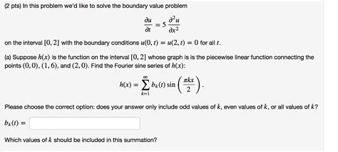 solved in this problem we d like to solve the boundary value