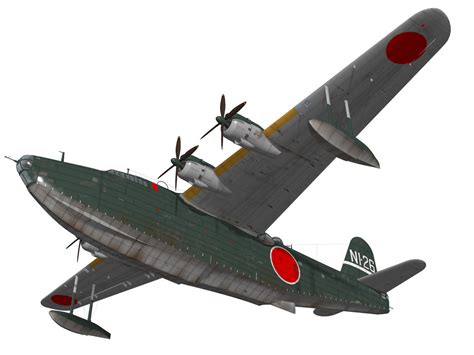 Kawanishi H8k Emily Type12 Early 3d Model Cgtrader