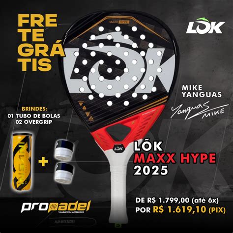 Raquete De Padel Lok Maxx Hype Mike Yanguas 2025 Loja Propadel