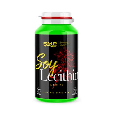 Private Label Soy Lecithin 1200 Mg Non Gmo Gluten Free