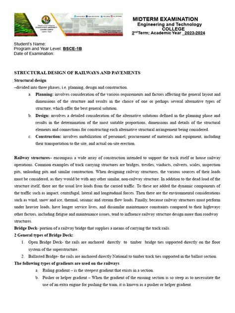 Assignment Pdf Road Surface Road