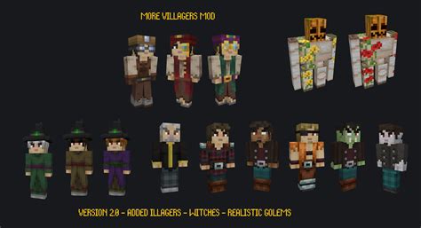 Human Villagers Fantasy Races Minecraft Resource Packs Curseforge