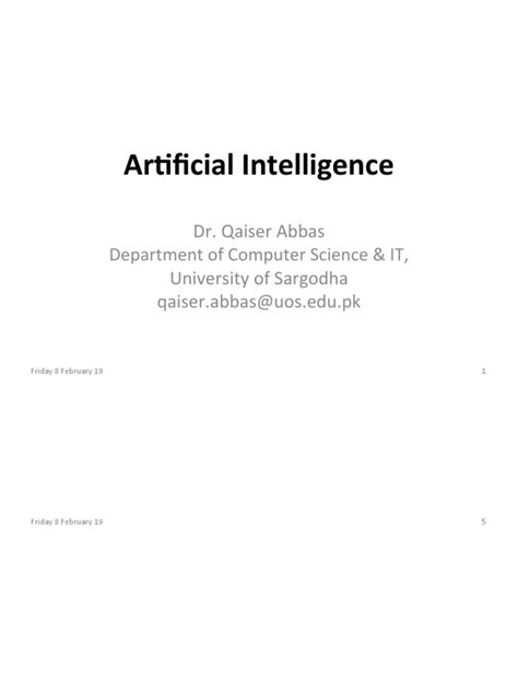 Artificial Intelligence Week1 2 Pdf Artificial Intelligence