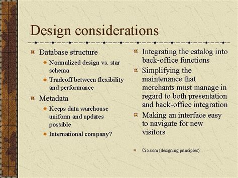 Data Warehousing A Curriculum On Designing A Data