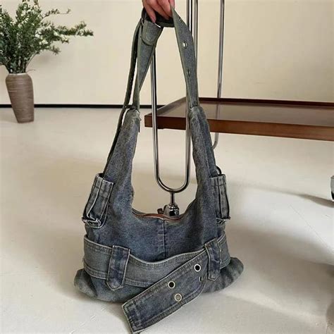 Denims Retro Trendy Vintage Punk Shoulder Bag Au