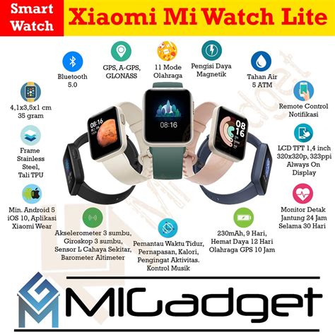 Jual Xiaomi Mi Watch Lite Smartwatch Jam Tangan Watch Lite Shopee Indonesia