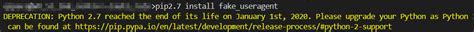 【python报错】importerror no module named fake useragent python no module